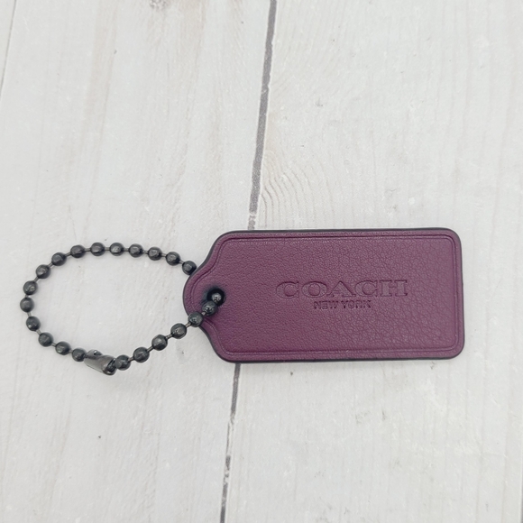 Coach | Bags | Coach Lozenge Hang Tag Boysenberry Purple | Poshmark
